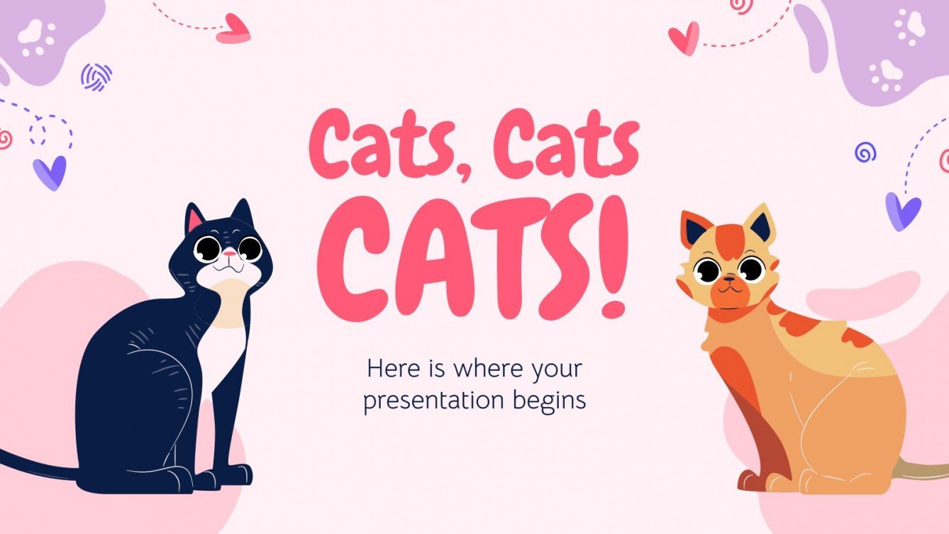 Cats, Cats, CATS! | Google Slides & PowerPoint Template
