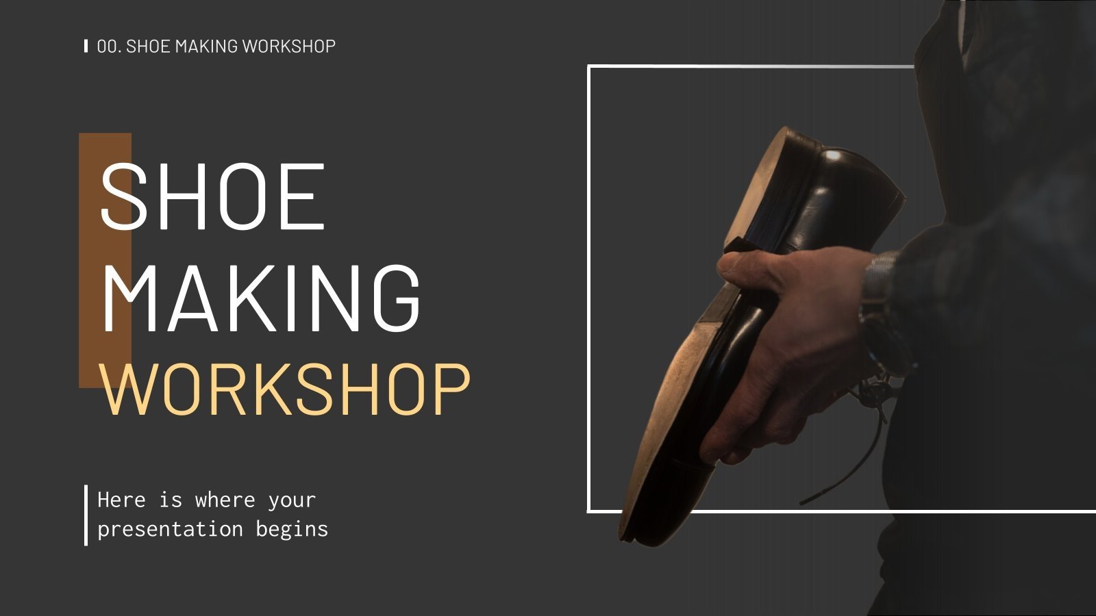 Google Slides and PowerPoint templates about shoes