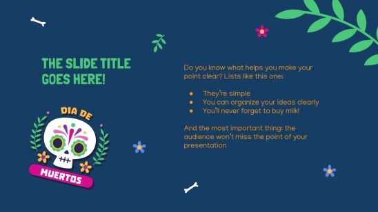 Día de Muertos Stickers Google Slides & PowerPoint template