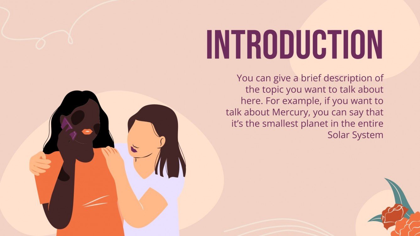 Domestic Violence Help Center | Google Slides and PowerPoint