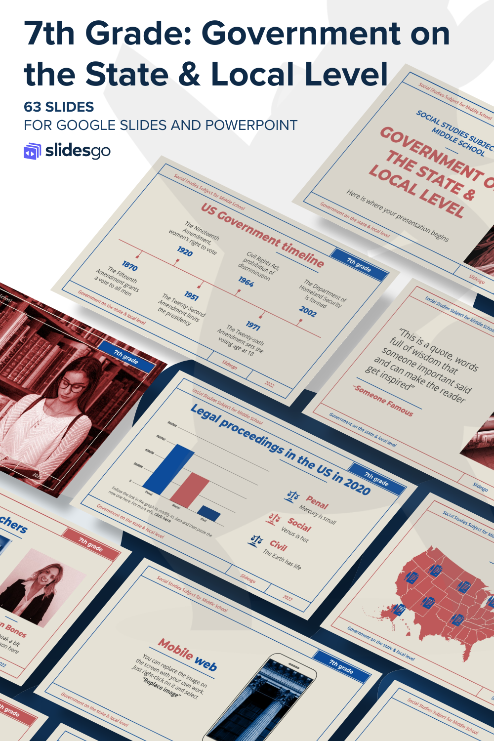 Social Studies Subject for 7th Grade: Government on the US
