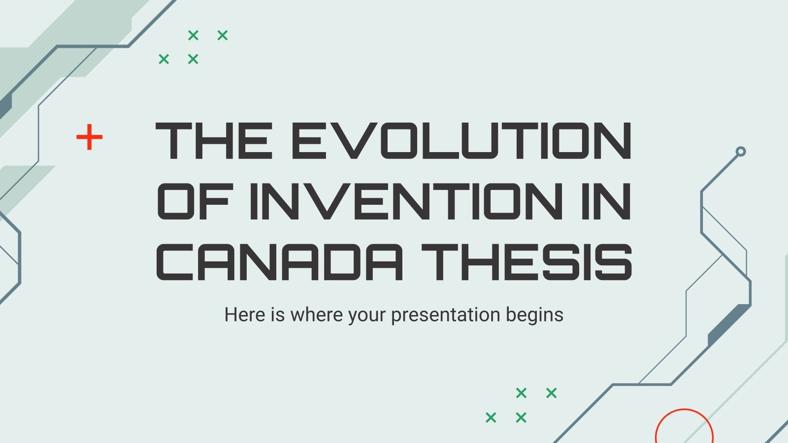 The Evolution of Invention in Canada Thesis | Google Slides