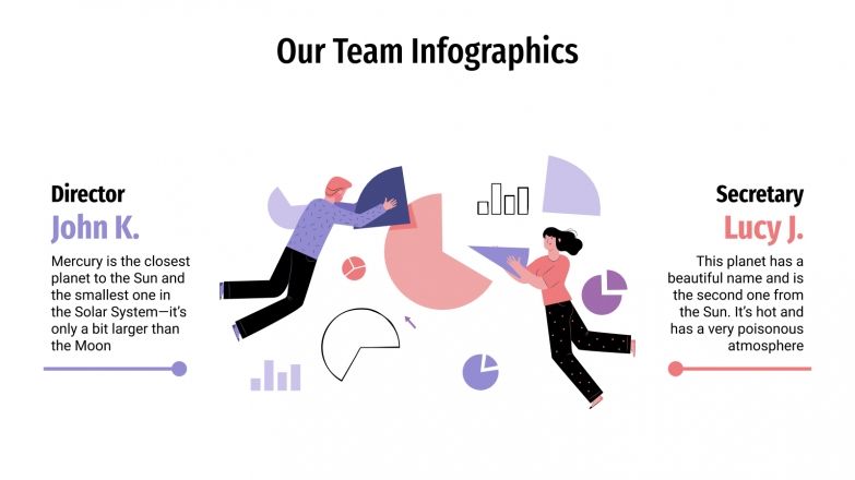 Free Our Team Infographics for Google Slides and PowerPoint