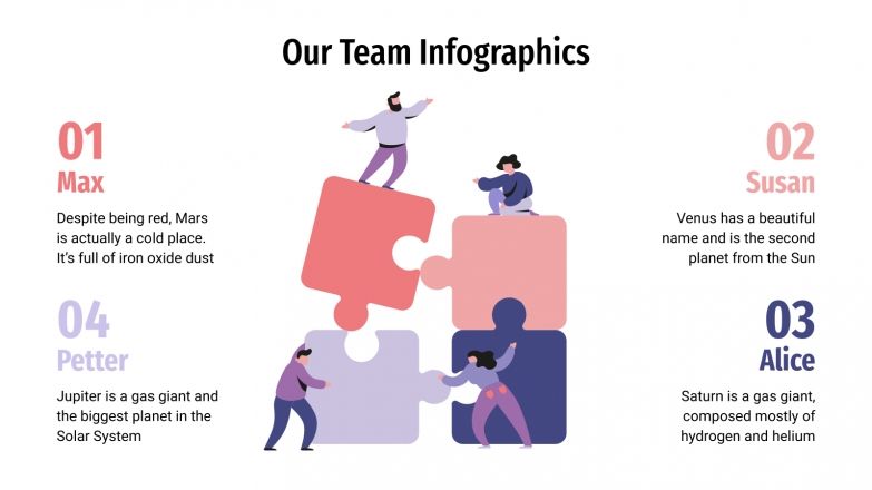 Free Our Team Infographics for Google Slides and PowerPoint