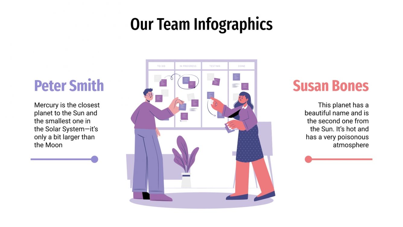 Free Our Team Infographics for Google Slides and PowerPoint