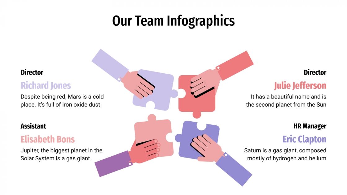 Free Our Team Infographics for Google Slides and PowerPoint