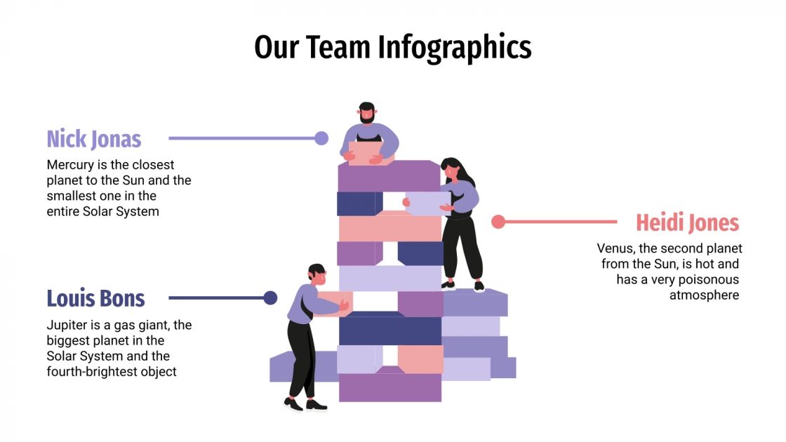 Free Our Team Infographics for Google Slides and PowerPoint