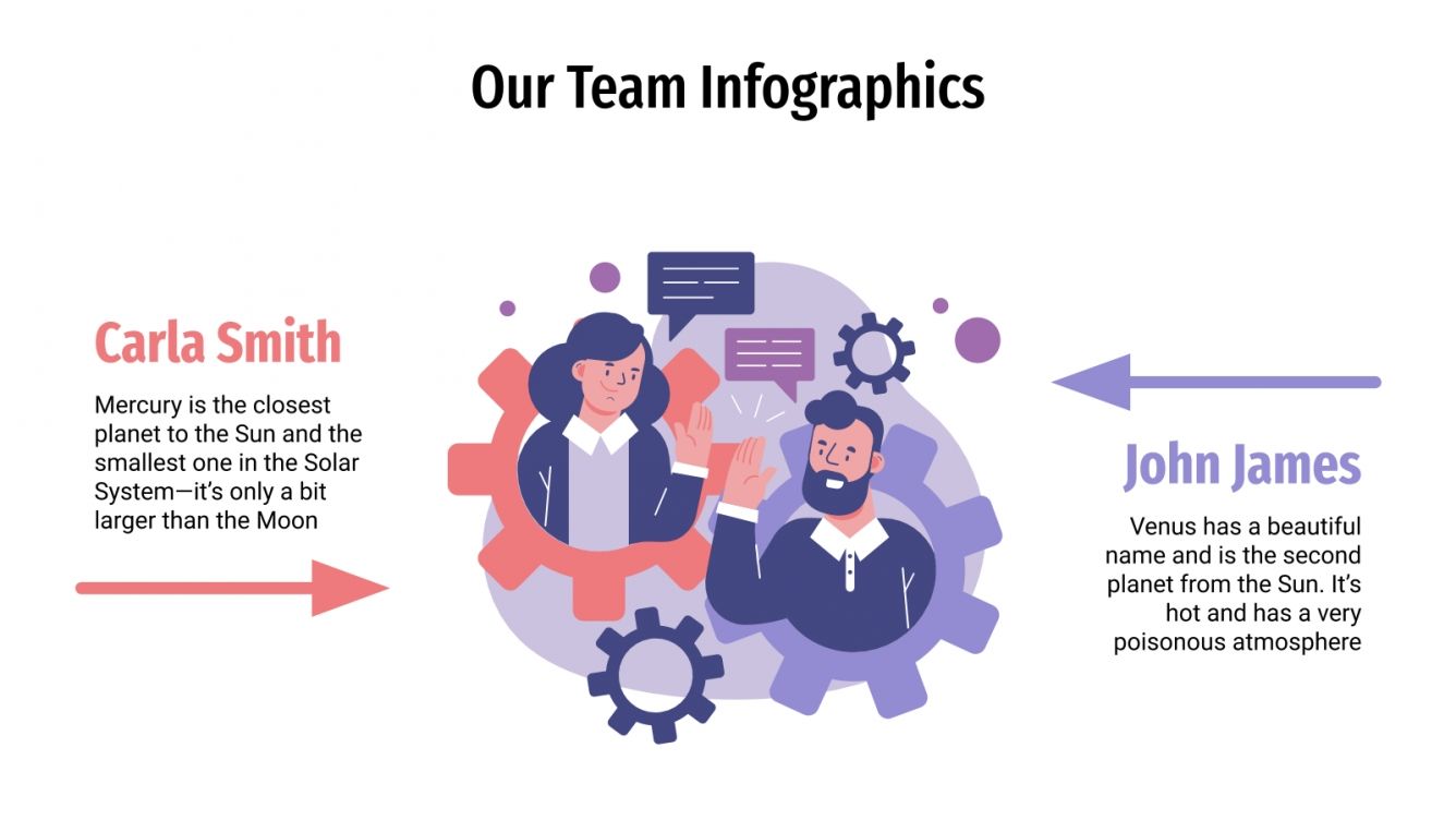 Free Our Team Infographics for Google Slides and PowerPoint
