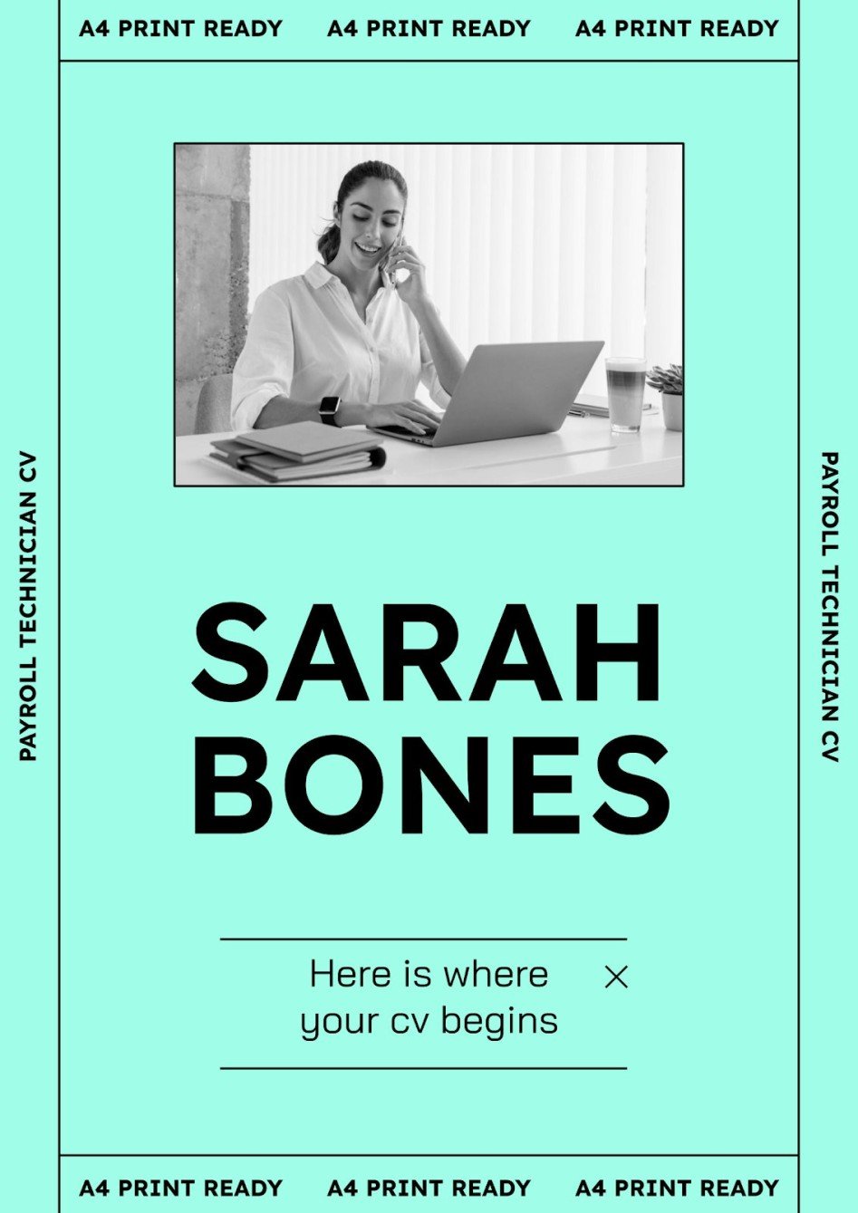 Payroll Technician CV Google Slides and PowerPoint Template