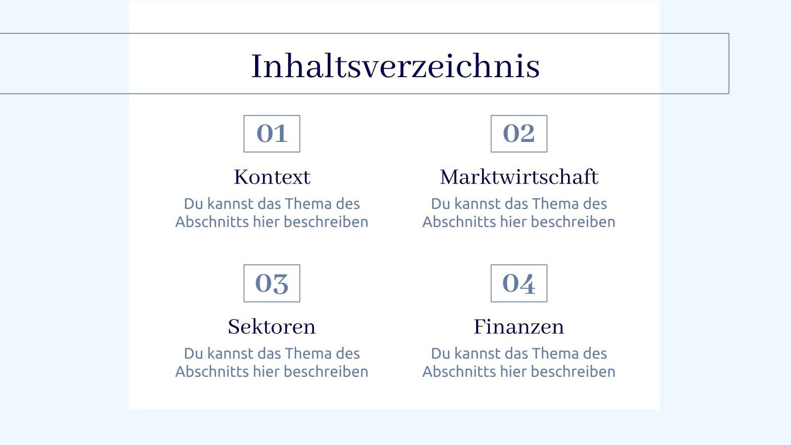 Economy Sectors in Germany Thesis | Google Slides & PowerPoint