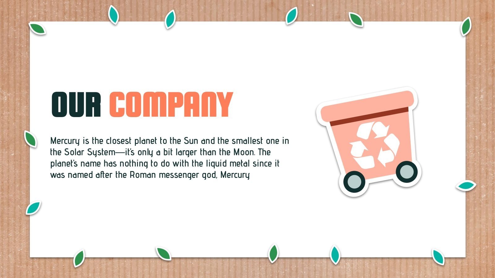 Use the Recycle Bins! MK Campaign | Google Slides & PowerPoint