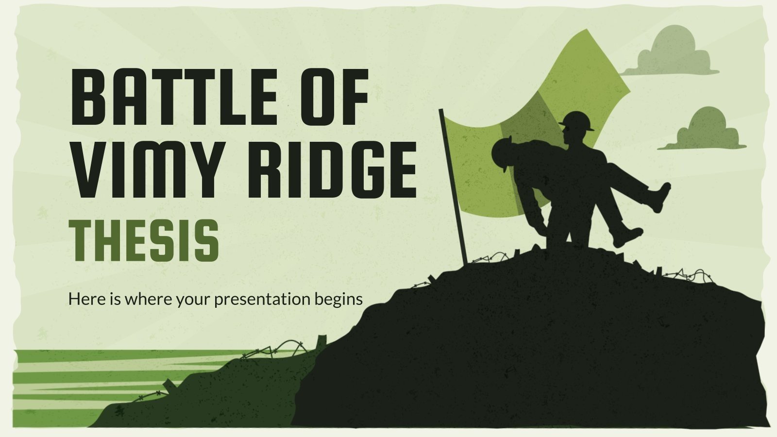 Battle of Vimy Ridge Thesis | Google Slides and PowerPoint