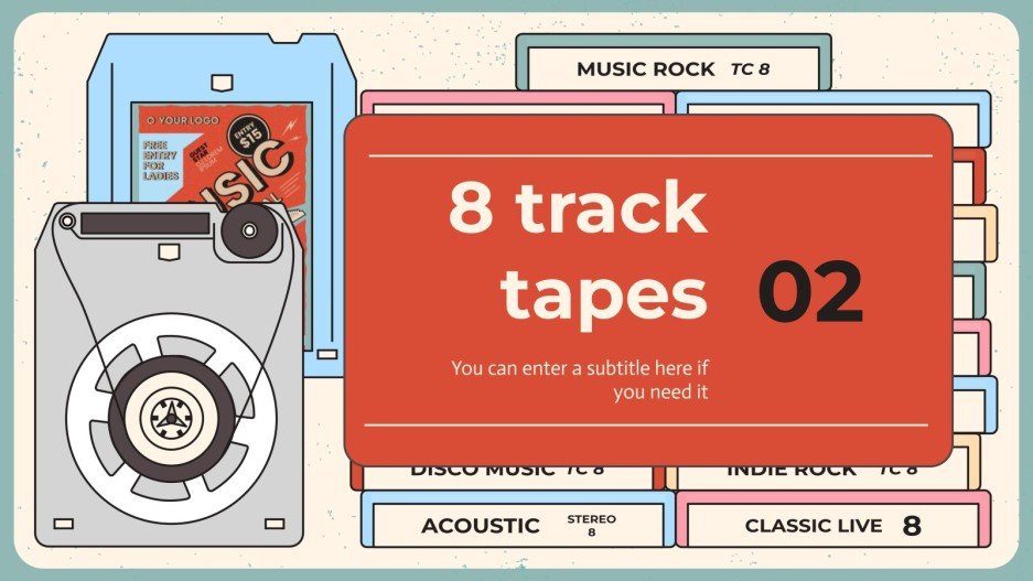 Eight Track Tape Day | Google Slides & PowerPoint