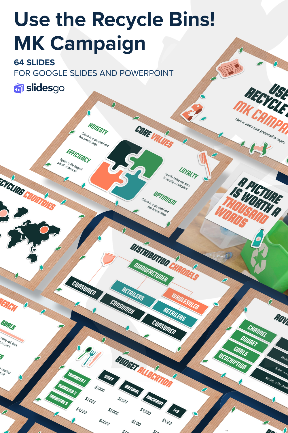 Use the Recycle Bins! MK Campaign | Google Slides & PowerPoint