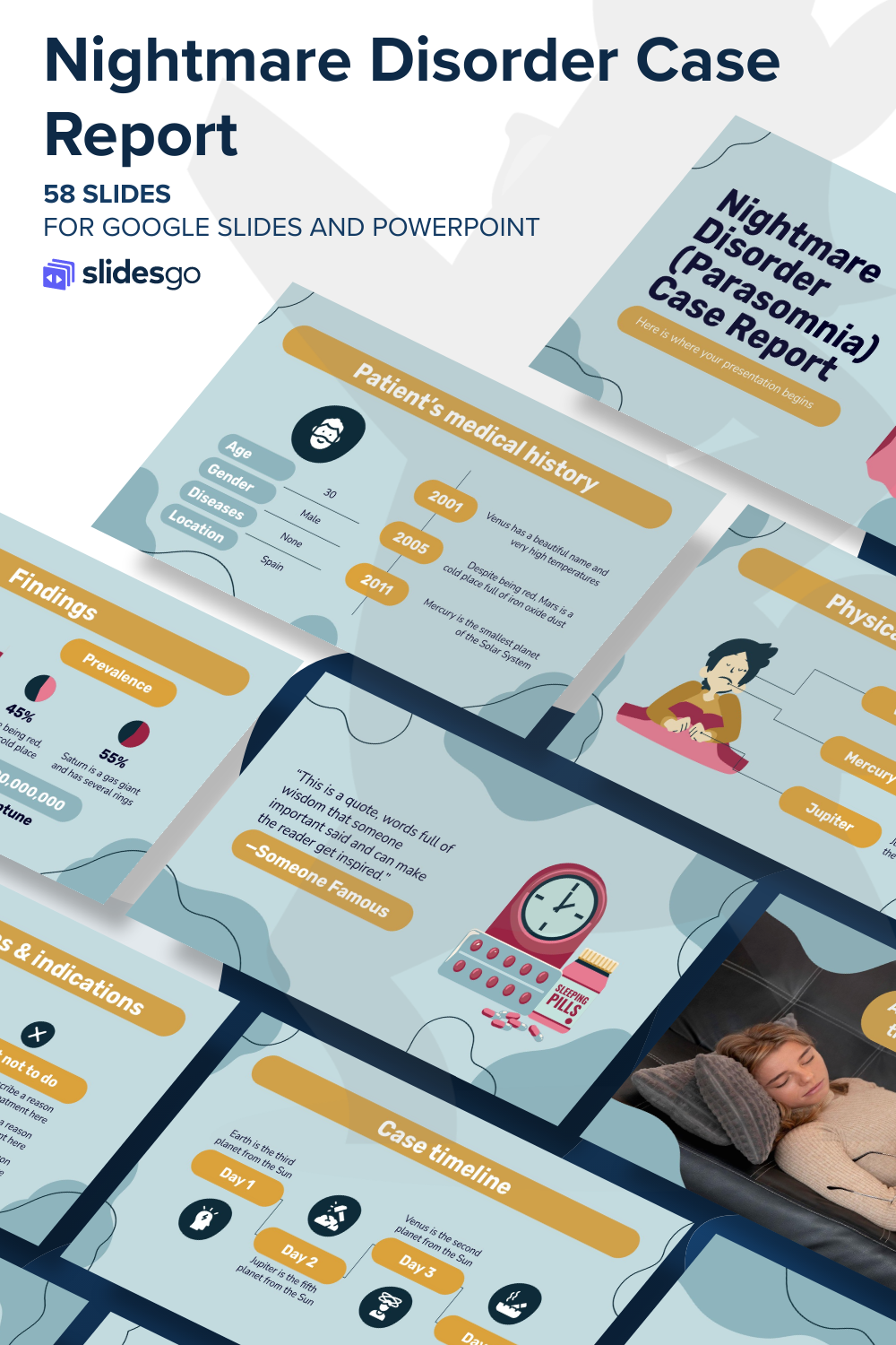 Nightmare Disorder (Parasomnia) Case Report | Google Slides