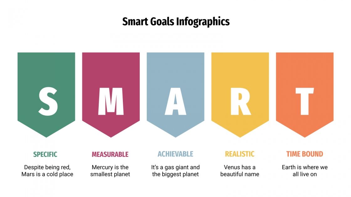 Smart Goals Infographics for Google Slides and PowerPoint