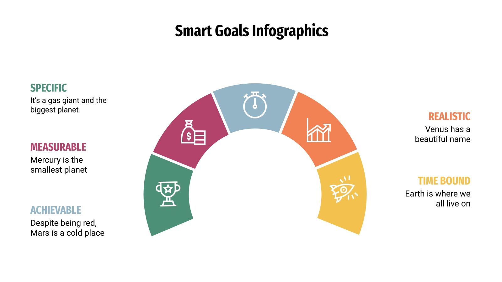 Smart Goals Infographics for Google Slides and PowerPoint