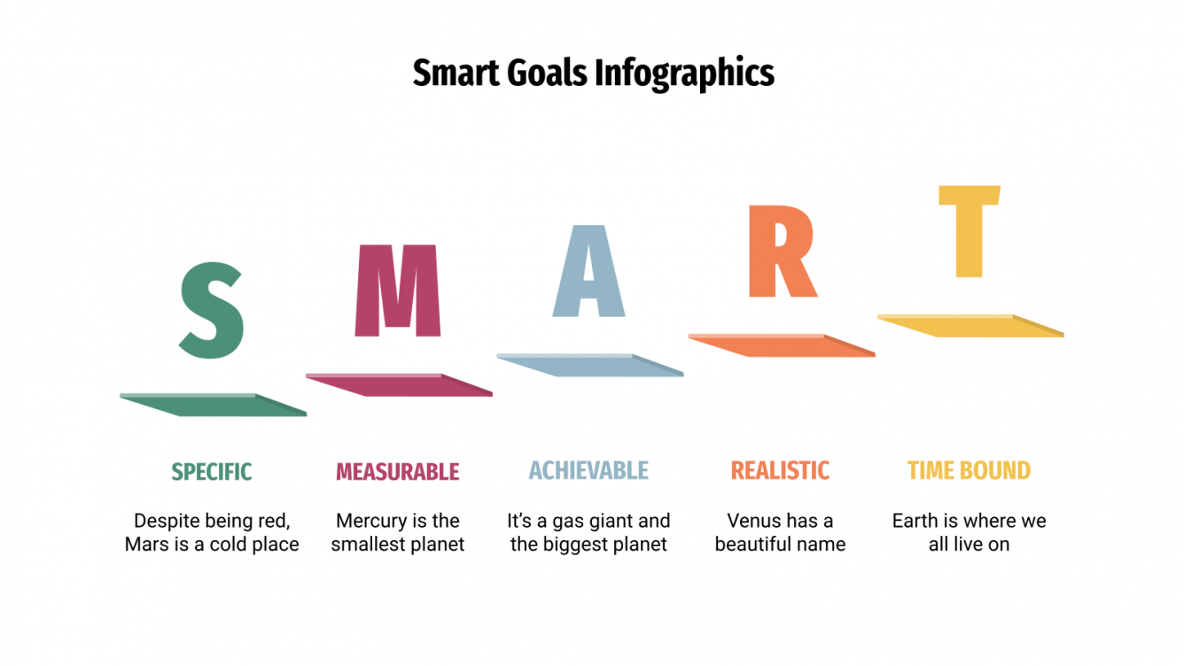 Smart Goals Infographics for Google Slides and PowerPoint