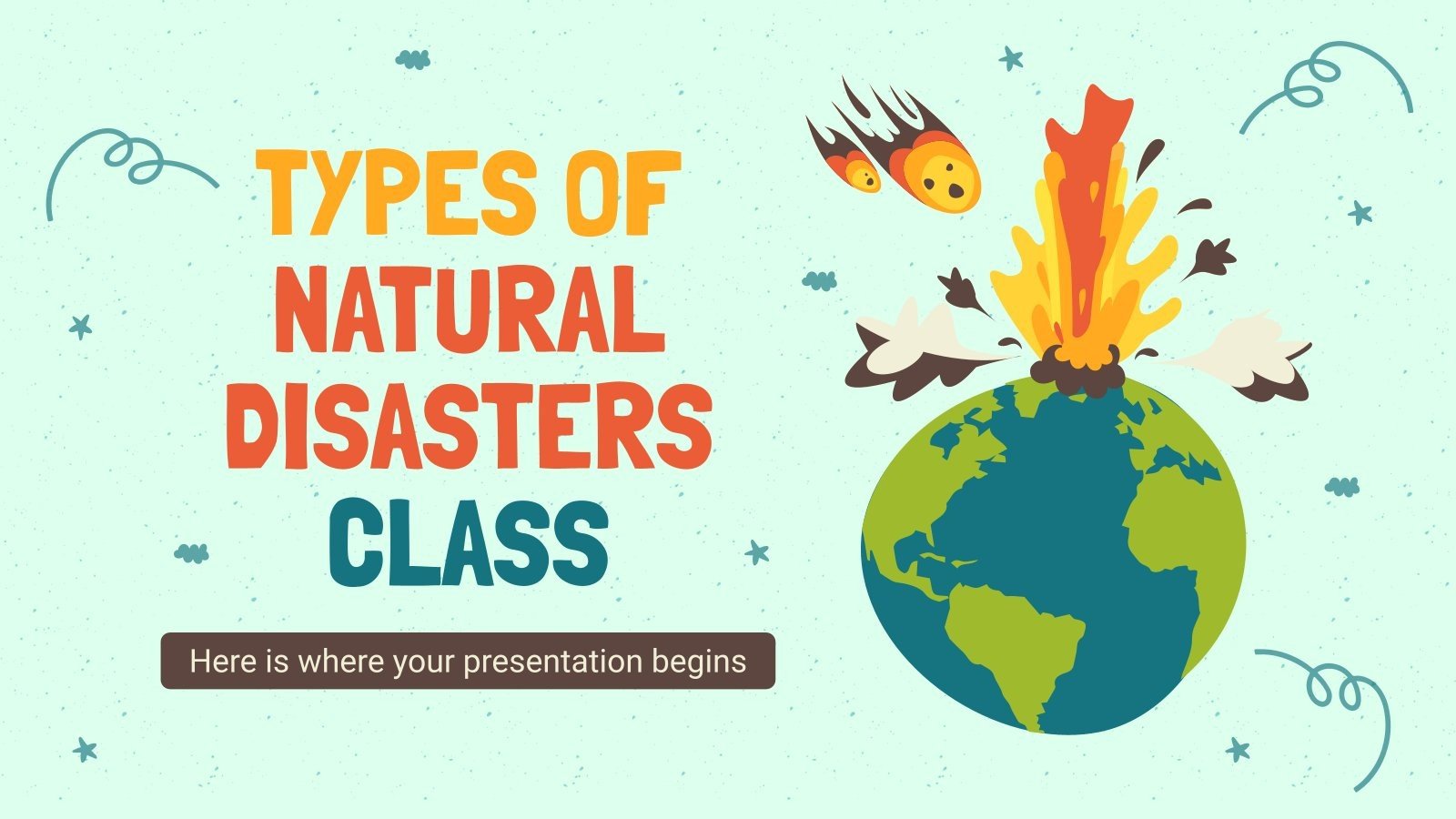 Plantillas gratis para Google Slides y PPT sobre desastres