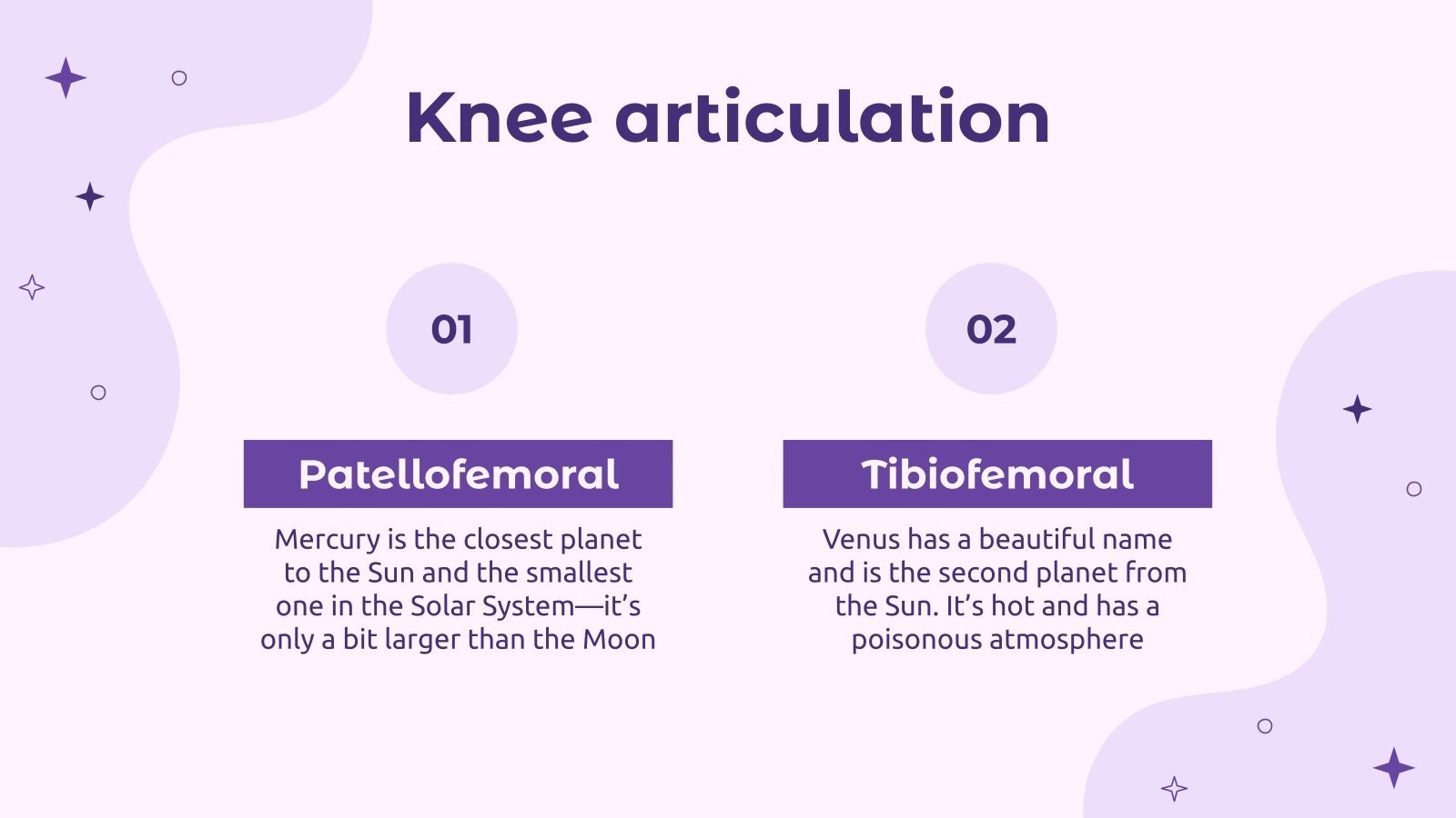 Knee Joint Anatomy and Biomechanics Thesis | Google Slides