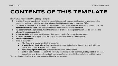 Product Marketing Slideshow | Google Slides and PowerPoint