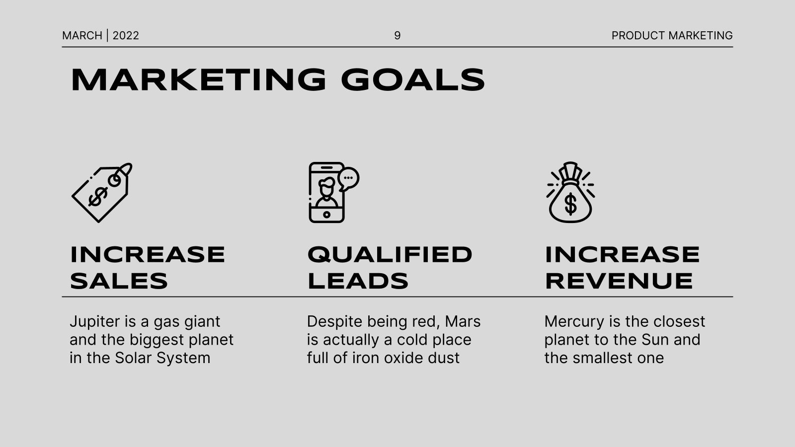 Product Marketing Slideshow | Google Slides and PowerPoint