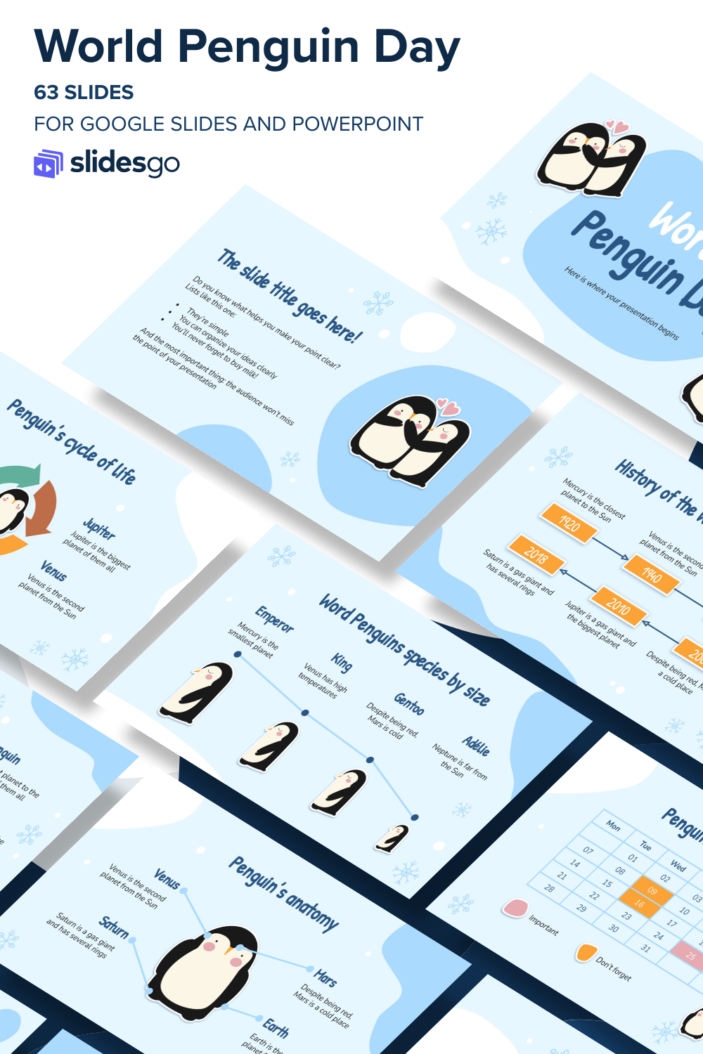World Penguin Day | Google Slides & PowerPoint template