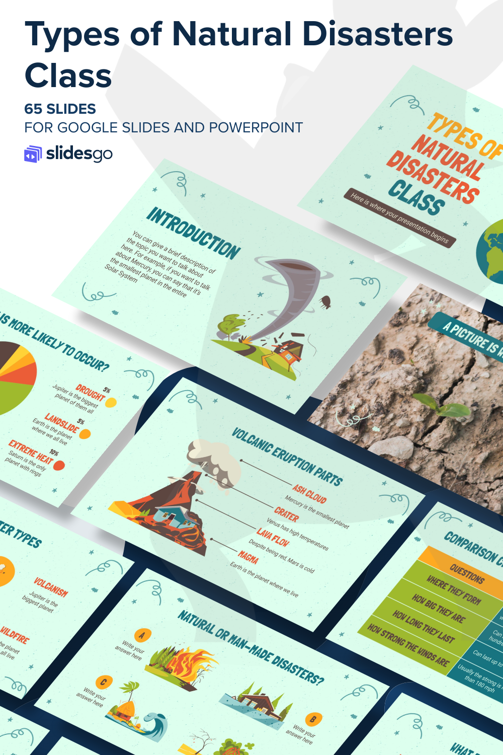 Types of Natural Disasters Class | Google Slides & PowerPoint