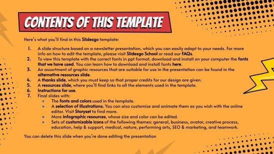 Superhero Group Newsletter | Google Slides and PowerPoint