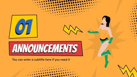 Superhero Group Newsletter | Google Slides and PowerPoint