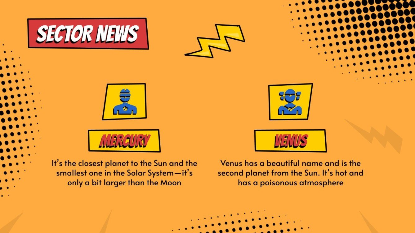 Superhero Group Newsletter | Google Slides and PowerPoint