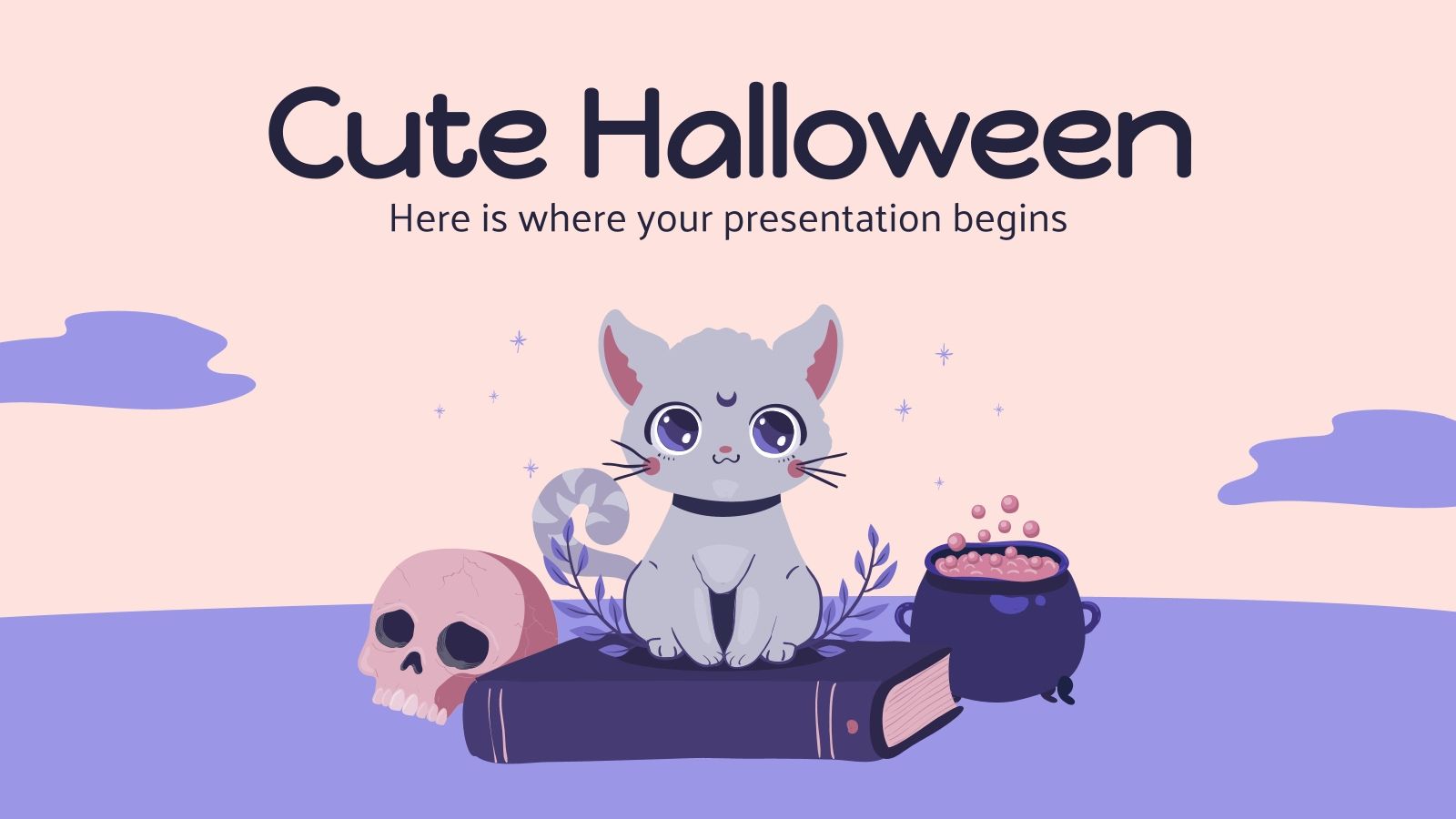Cute Halloween Google Slides theme & PowerPoint template