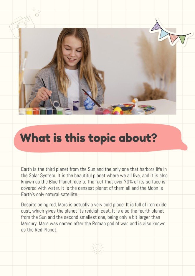 Funny Doodle Style: Student Book | Google Slides & PPT