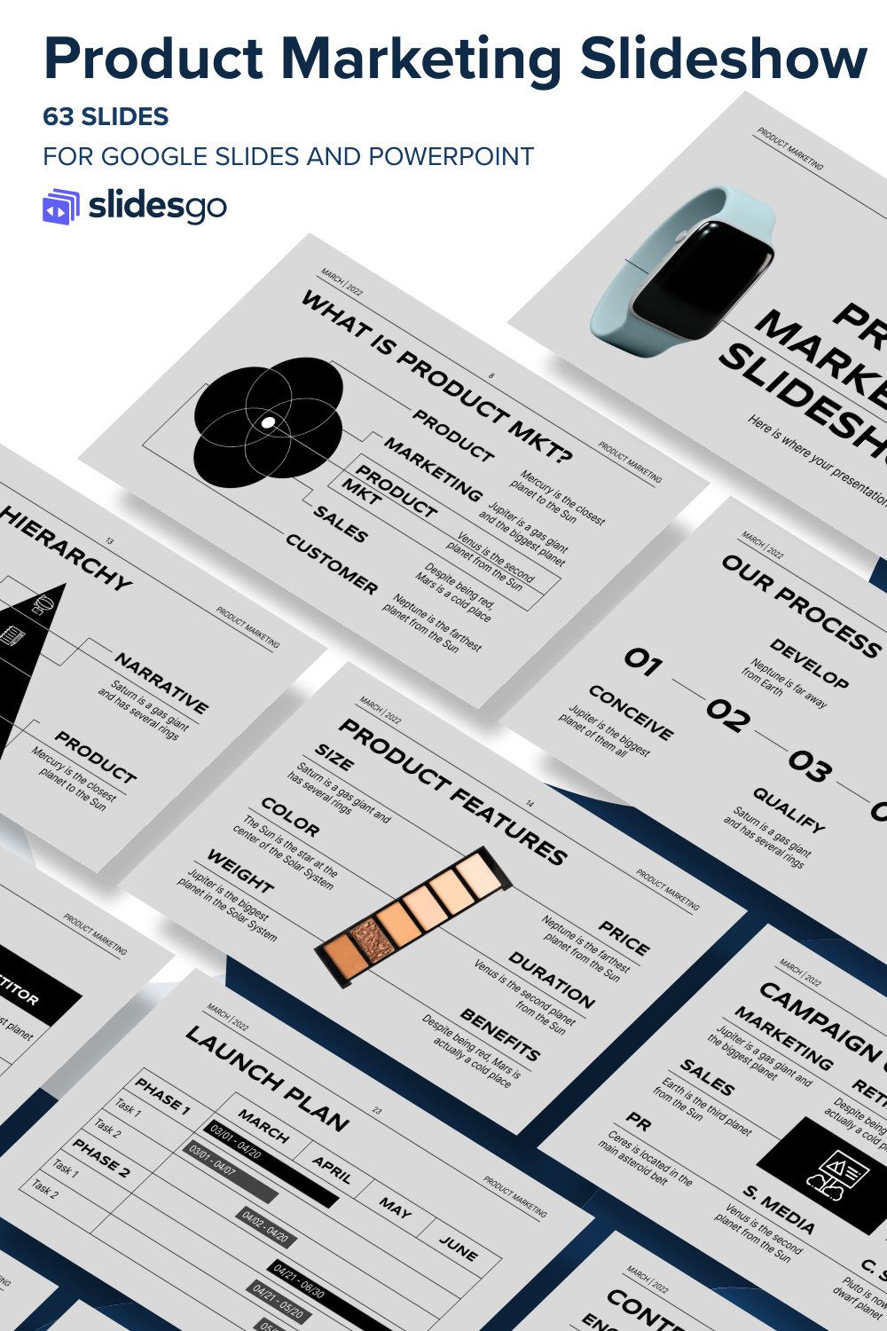 Product Marketing Slideshow | Google Slides and PowerPoint