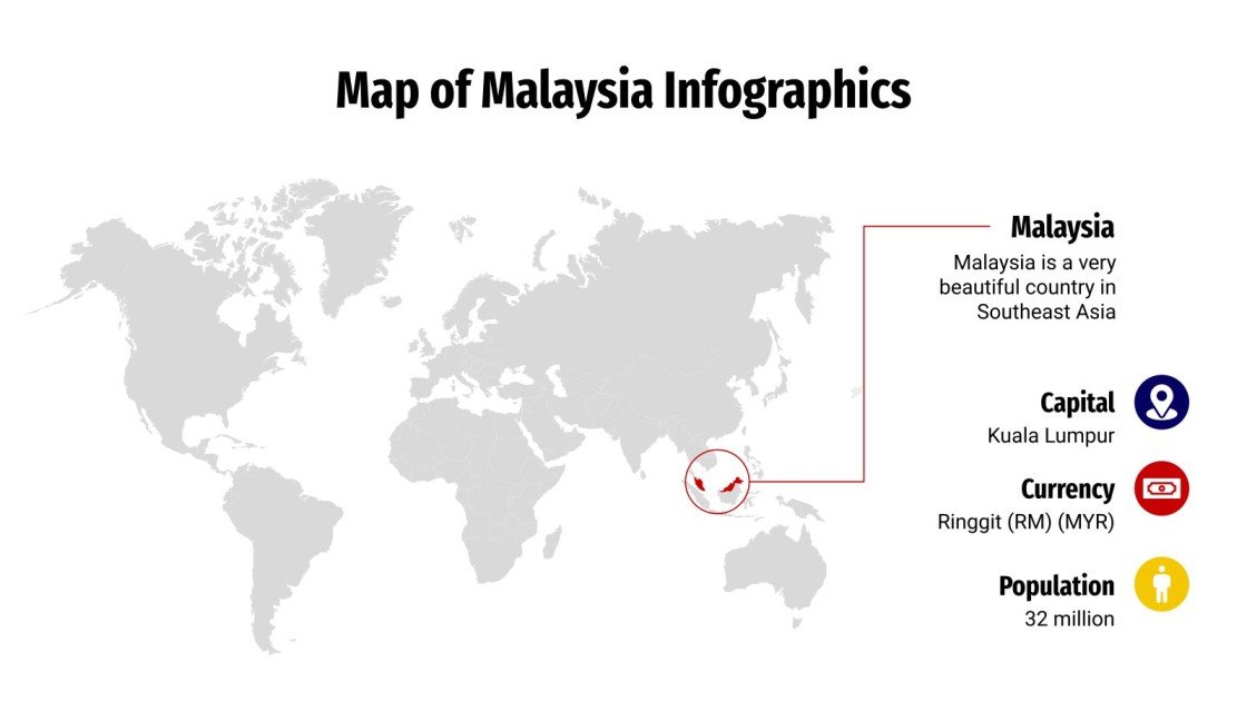 Map of Malaysia Infographics for Google Slides & PowerPoint