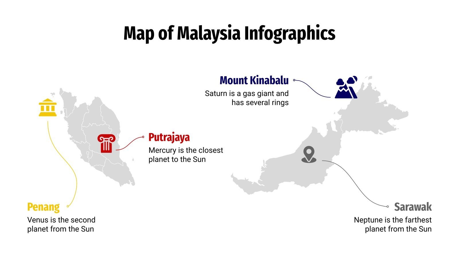 Map of Malaysia Infographics for Google Slides & PowerPoint