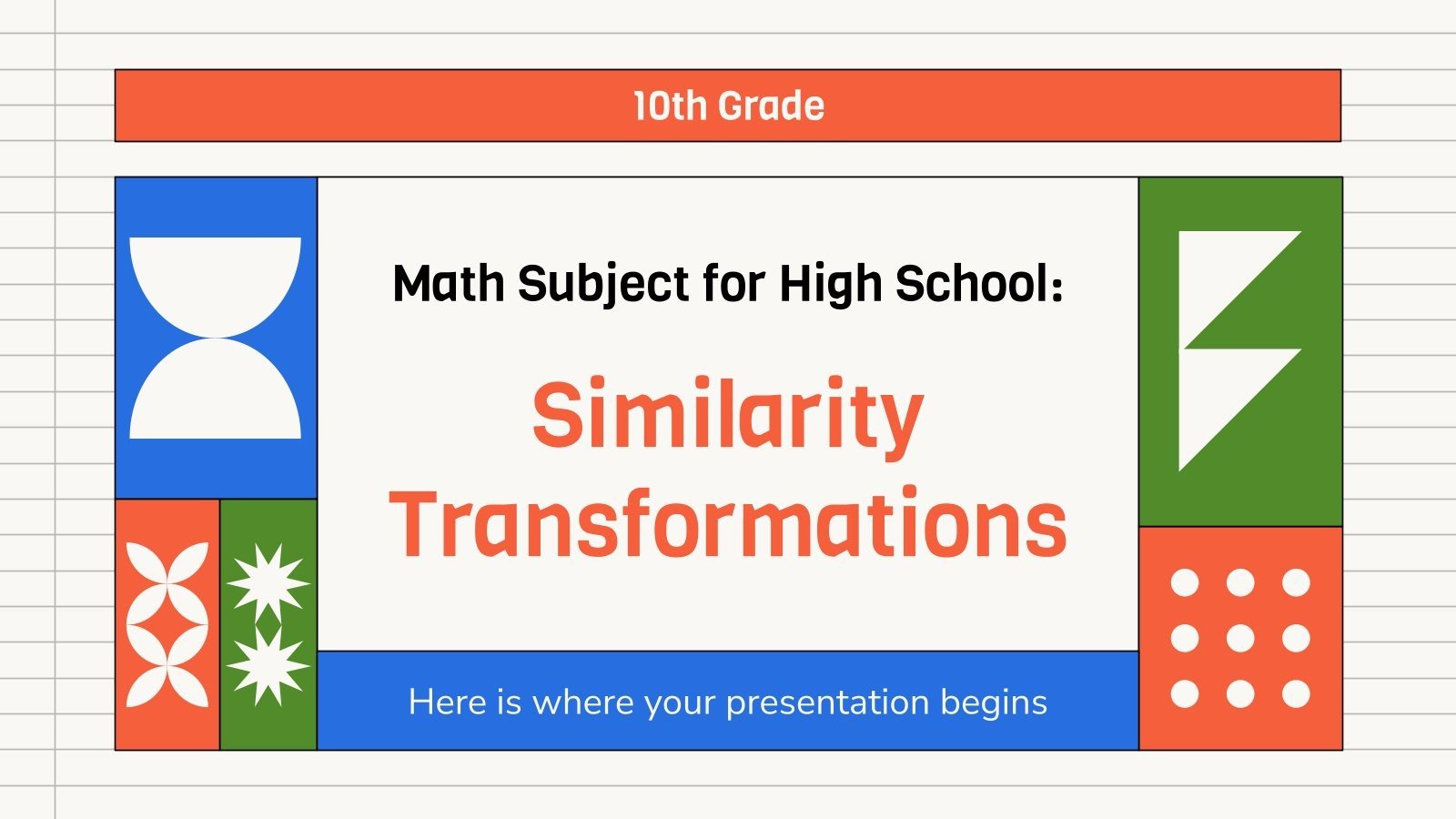 Math for High School: Similarity Transformations