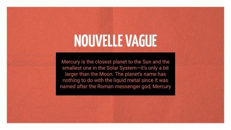 French Cinema: The New Wave | Google Slides and PowerPoint