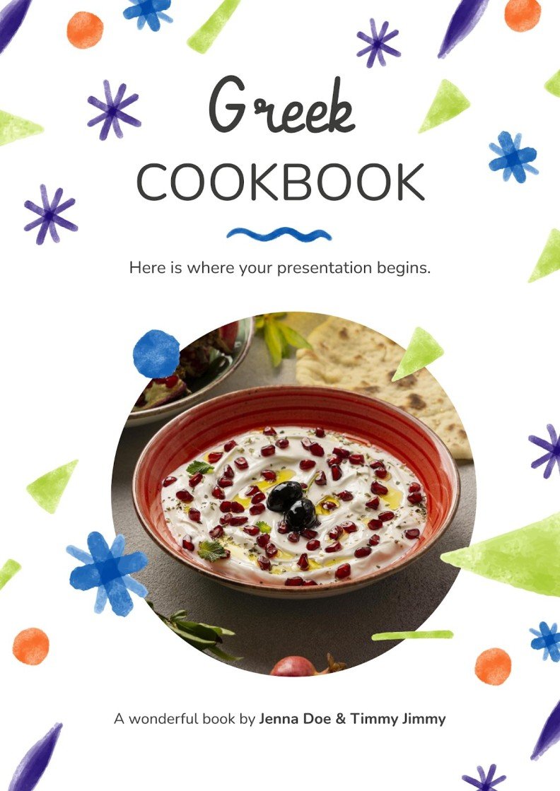Greek Cookbook | Google Slides and PowerPoint