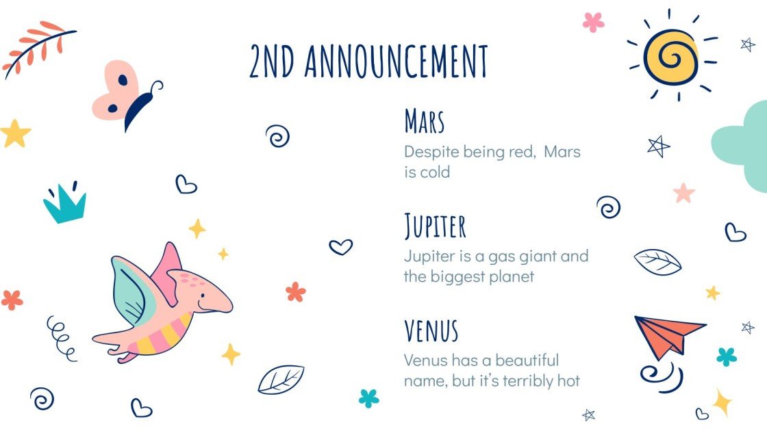 Giant Doodles Newsletter | Google Slides & PPT template