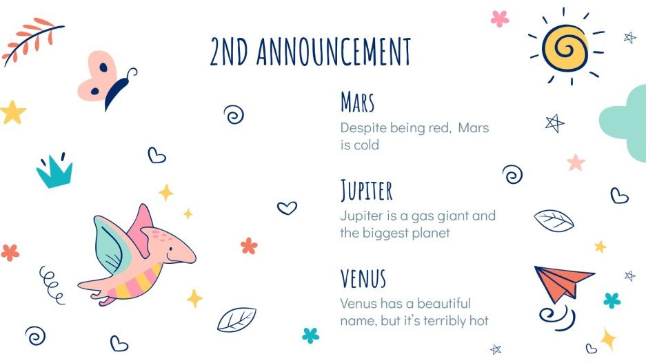 Giant Doodles Newsletter | Google Slides & PPT template