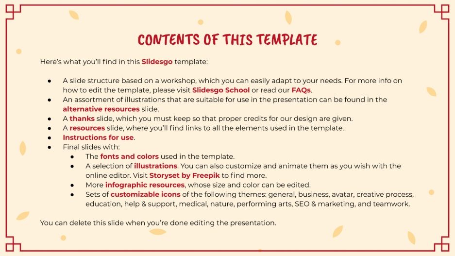 Chinese New Year Art Google Slides & PowerPoint template