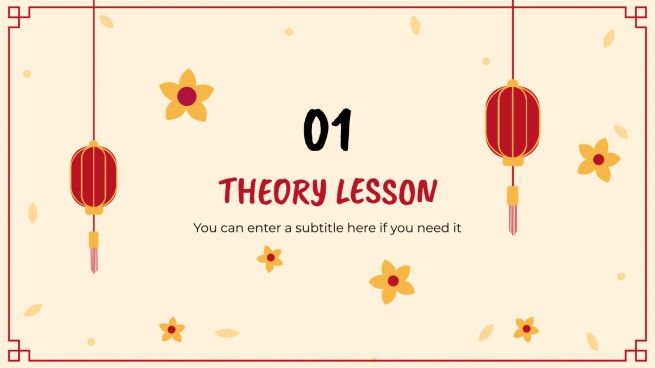 Chinese New Year Art Google Slides & PowerPoint template