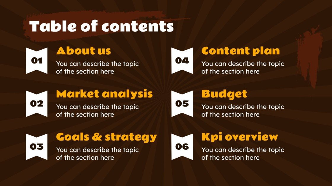 Roast Chicken Restaurant MK Plan | Google Slides & PowerPoint