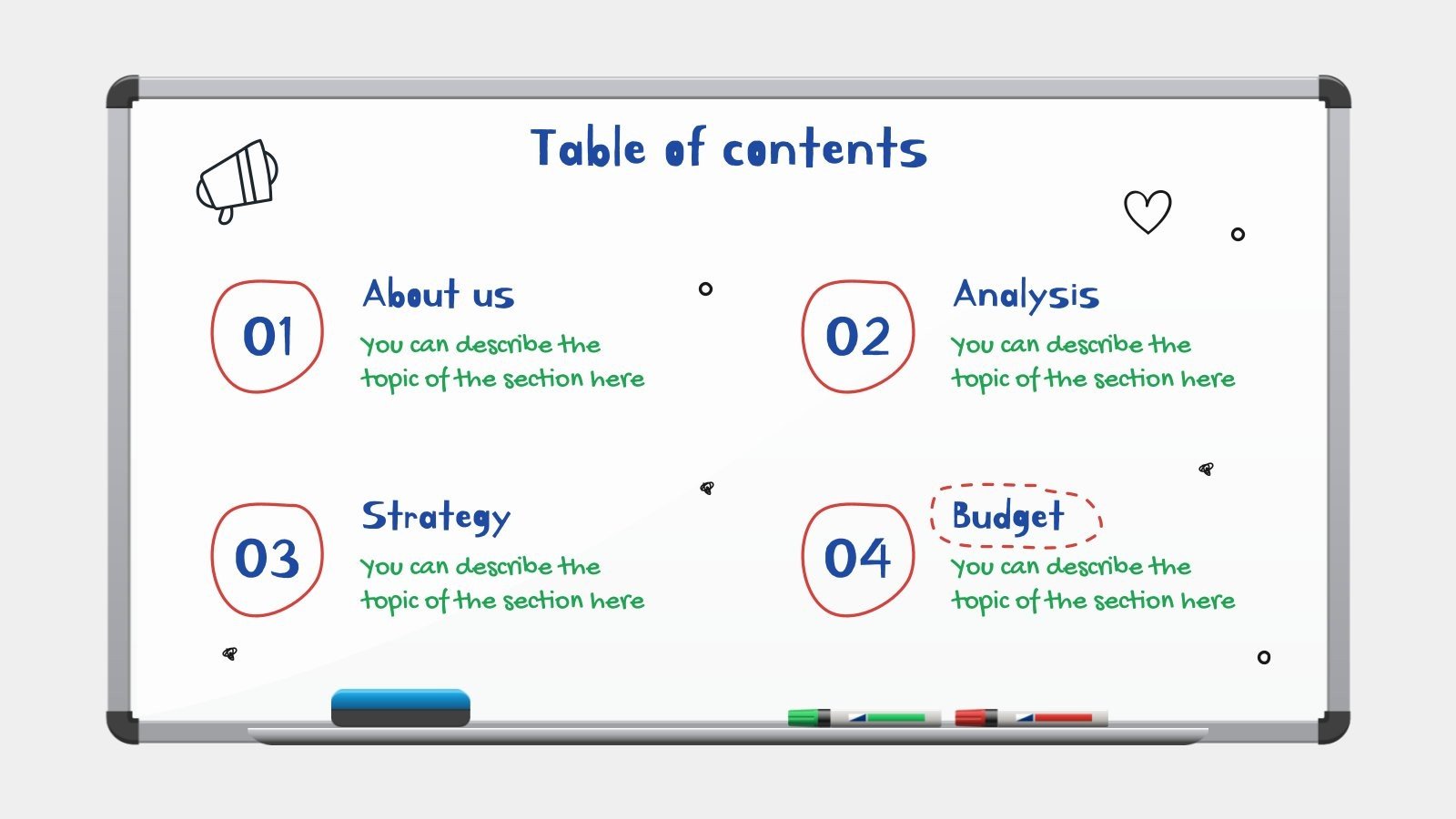 Whiteboard Marketing Slides | Google Slides and PowerPoint