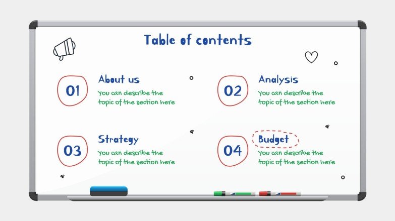 Whiteboard Marketing Slides | Google Slides and PowerPoint