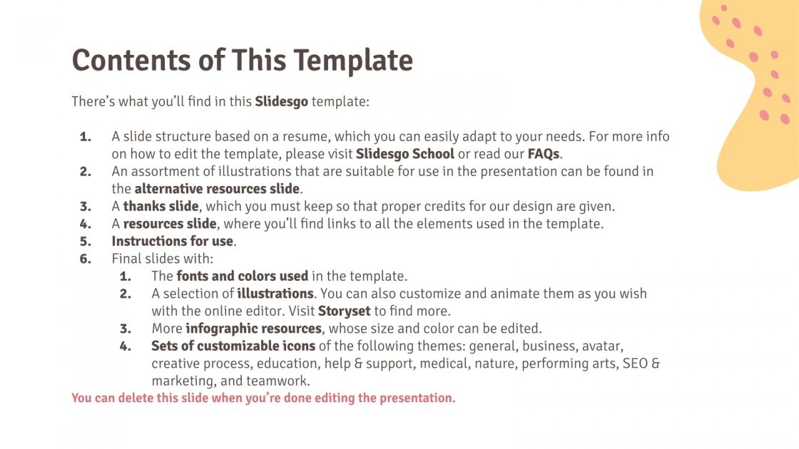 Abstract CV Google Slides theme and PowerPoint template