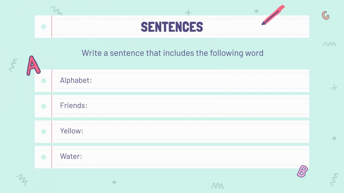 Word Work Activities Google Slides and PowerPoint template