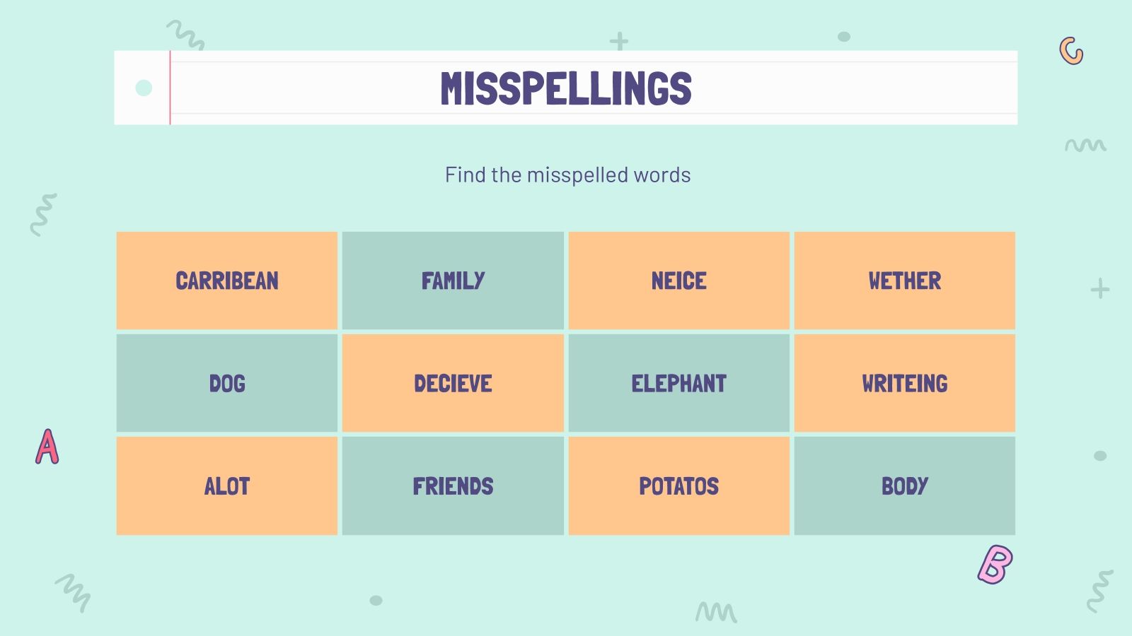 Word Work Activities Google Slides and PowerPoint template