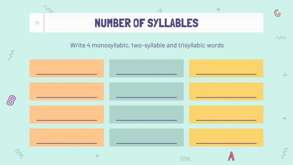 Atividades de vocabulário | Modelo do Google Slides e PPT
